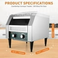 Ataucjin 2 Slice Stainless Steel Toaster, Extra Wide Slots for Toasting ...