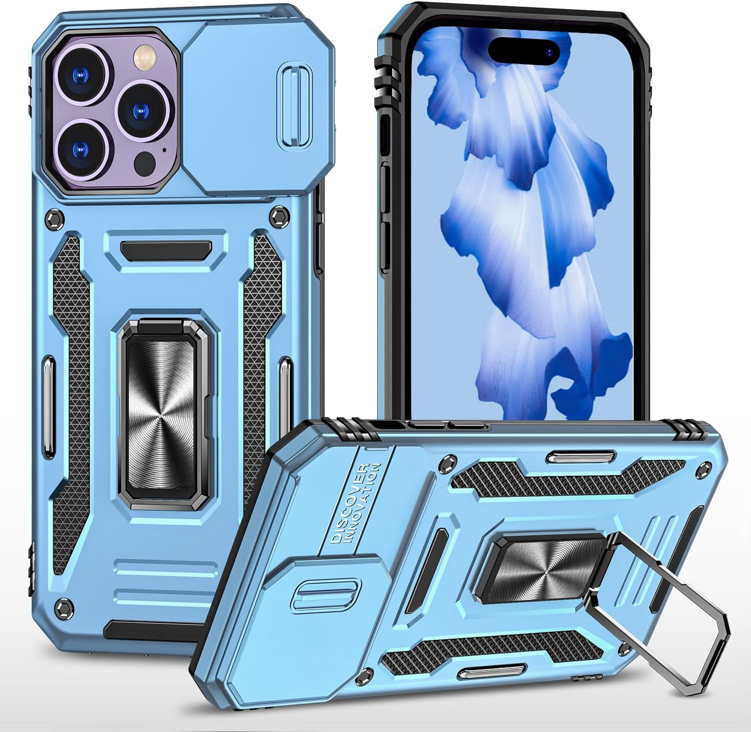 for iPhone 14 Pro Max Case Apple 14 Pro Max Kickstand Case with Sliding ...