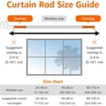 Room Darkening Blackout Curtain Rod for Bedroom and Living Room, 28" to ...