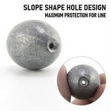 Dr.Fish Egg Sinker 1oz Fishing Weights 20pcs Sinkers Bass Fishing Casting Freshwater Saltwater ...