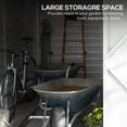 5' x 9' Outdoor Storage Shed, Lean to Shed with Foundation, Lockable ...