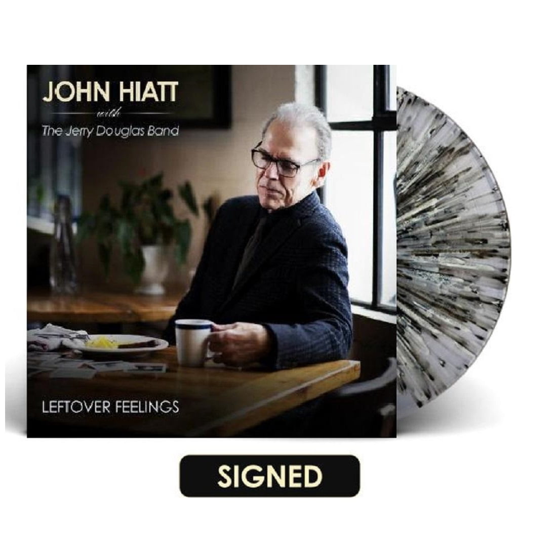 John Hiatt The Jerry Douglas Band Leftover Feelings Signed Black ...
