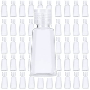 Belle Vous Mini Plastic Bottles with Lids (48 Pack) - Empty 50ml Shot ...