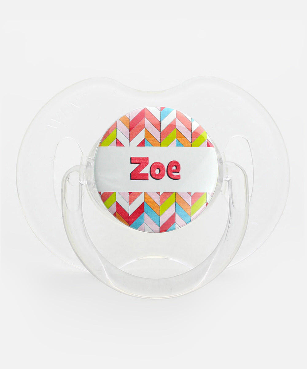 Personalized Name Herringbone Design Pacifier - Walmart.com