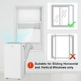 Portable AC Window Vent Kit with 5.9” Exhaust Hose Window Seal Kit for ...