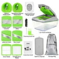 13PCs Vegetable Chopper, Slicer, Dicer & Spiralizer, with Brush & Bag ...