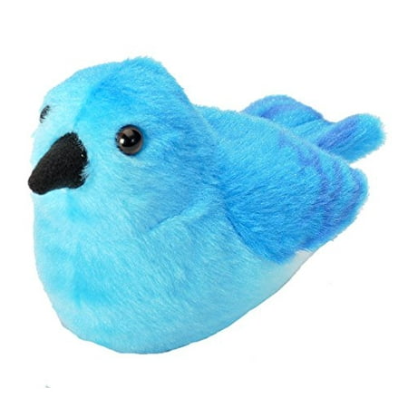 Wild Republic Audubon Birds Mountain Bluebird Plush with Authentic Bird ...