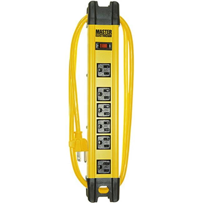 Prime Wire & Cable ME901126 6-Outlet Power Strip With Cord Management ...