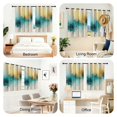 Blue and Gold Marble Pattern Blackout Curtains,Triple Weaved Fabric ...