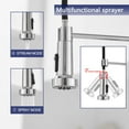 Chrome Kitchen Faucets with Pull Out Sprayer Commercial Spring Sink ...