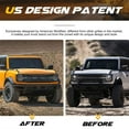 AMERICAN MODIFIED Grille w/ Lights for 21-24 Ford Bronco w/ Front ...