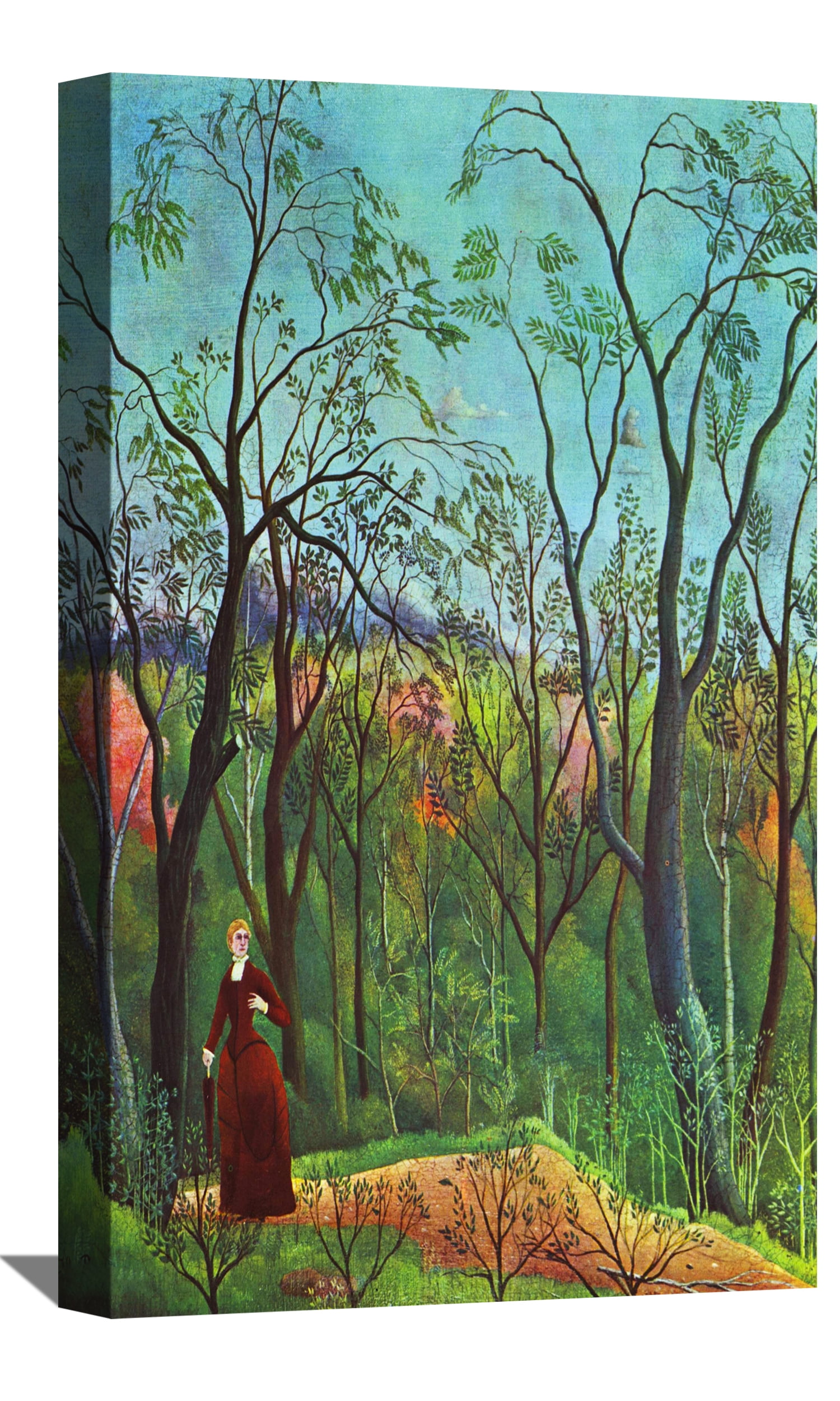 Henri Rousseau Painting Wall Art the-walk-in-the-forest-1890 Framed ...