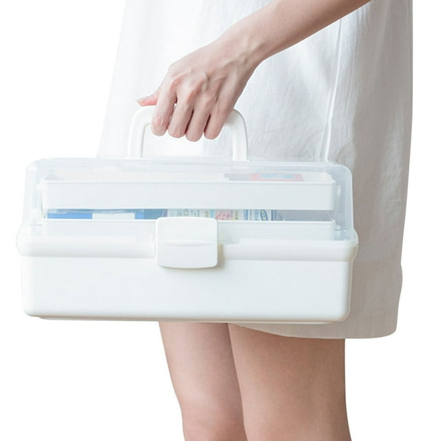 SAYOO Plastic Storage Box Medical Box Organizer Portable Empty First ...