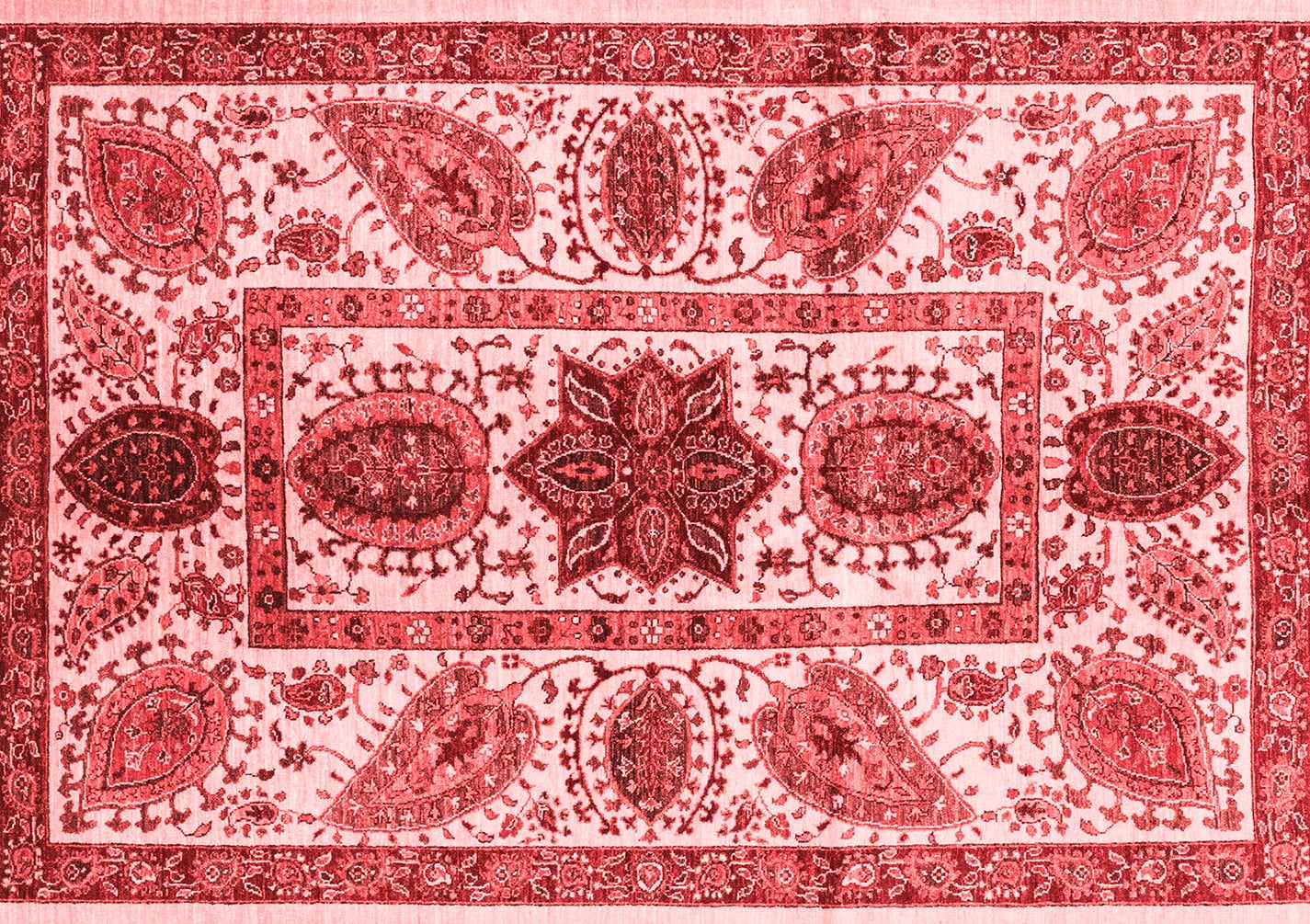 Ahgly Company Indoor Rectangle Abstract Red Modern Area Rugs, 2' x 5 ...