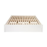 Prepac Select 4-Post Platform Bed with 4 Drawers, King, White - Walmart.com