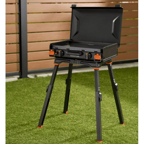 Blackstone Bronco Outdoor Griddle, 5-Burner 44" Propane Flat Top Grill ...