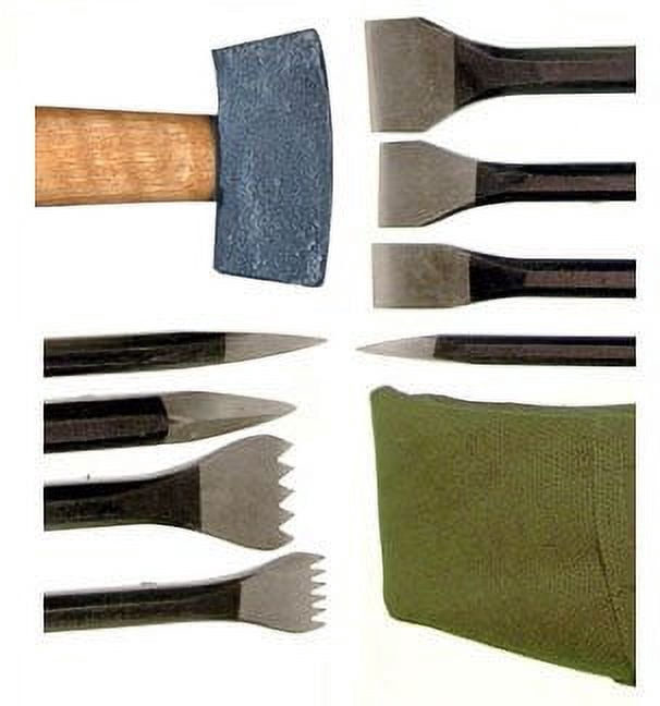 Stone Carving Kit National Artcraft 9-Piece Stone Carving Set With Roll ...