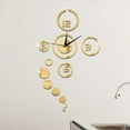 Multi-Colors Mirror Wall Clocks, 3D Frameless Mute Wall Clock, DIY Adjustable Silent Wall Art ...