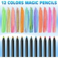 Duslogis Rainbow Pencils 12 Colors Jumbo Colored Pencils Large ...