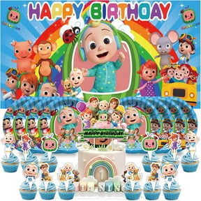 Nanalan Plates Birthday Supplies Decorations Decor Backdrop Banner Cake ...