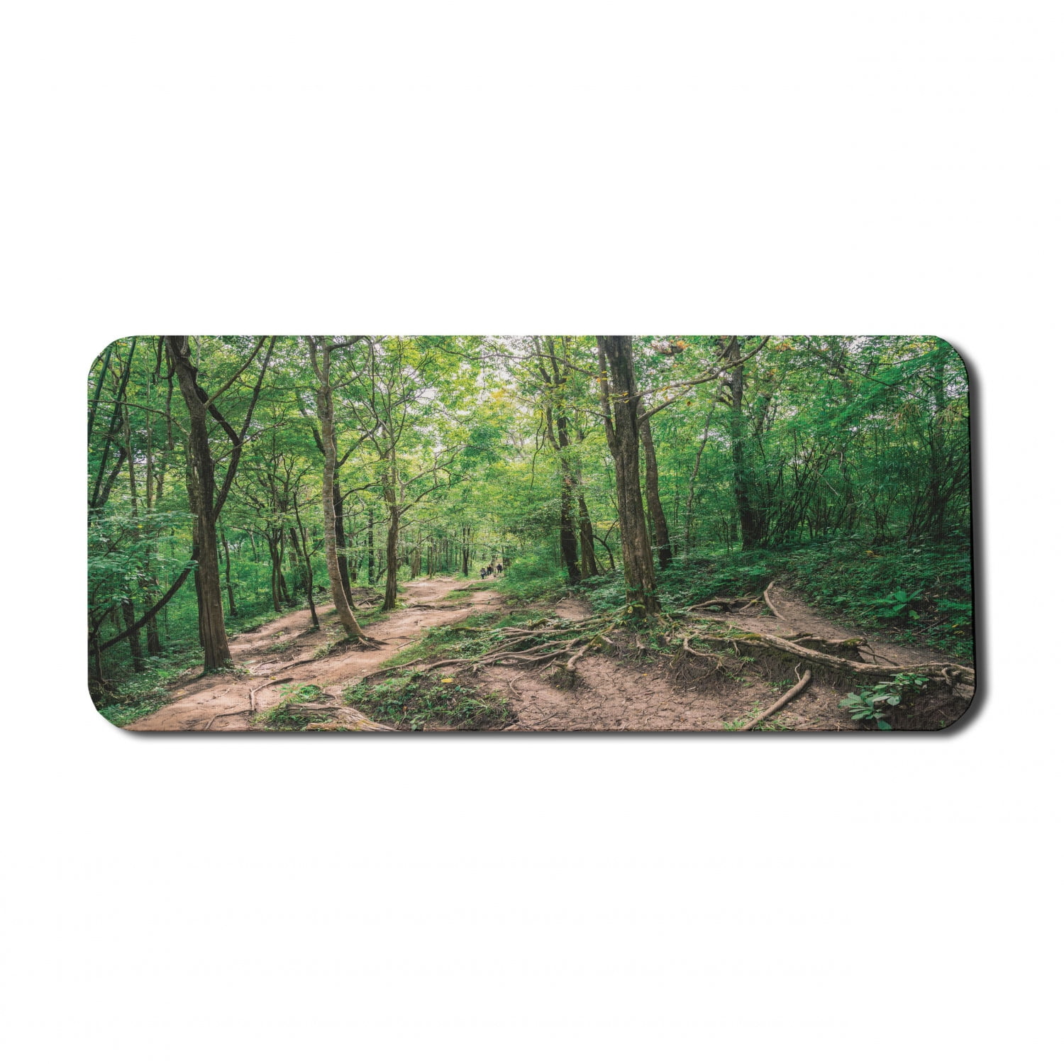 Forest Computer Mouse Pad, Nature Picturesque Jungle on the Mountains ...