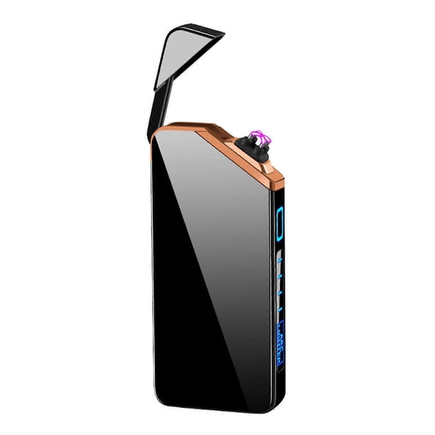 USB Rechargeable Plasma Dual Arc Lighter, Fingerprint Sensor Windproof ...
