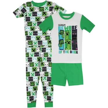 Minecraft Exclusive Boys 2-Piece Pajama Set, Sizes 4-12 - Walmart.com