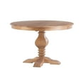 Bowery Hill Modern Pine Wood Round Dining Table in Rustic Honey ...