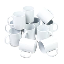 12-Pack 15oz Blank Sublimation Mug White, Ceramic Coffee Mug, Packed in ...