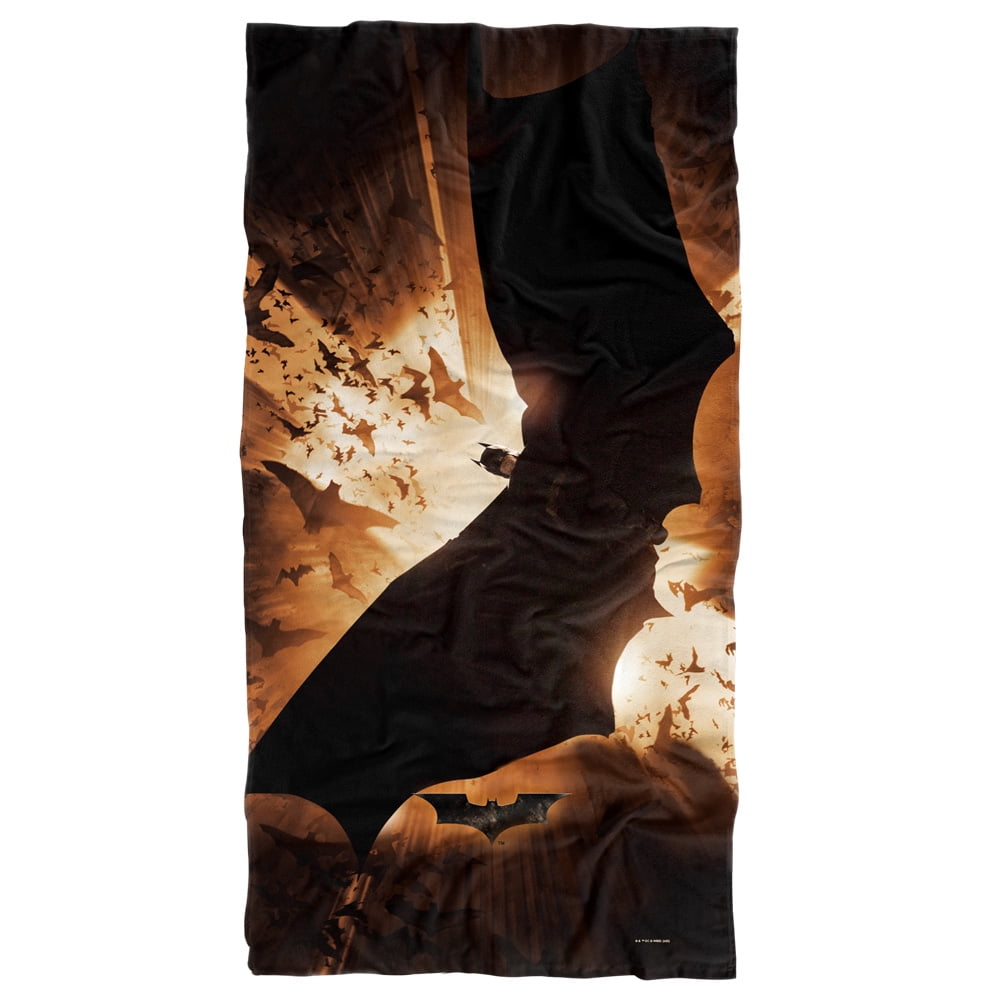Batman Begins - Batman Blanket, 30' x 60' Batman Begins Poster Beach ...