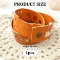 7-in-1 Leather Knitting & Crochet Wrist Ruler, Stitch Wrap Measuring ...