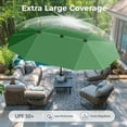 Alpha Joy 13ft Extra Large Double-Sided Outdoor Patio Umbrella with ...