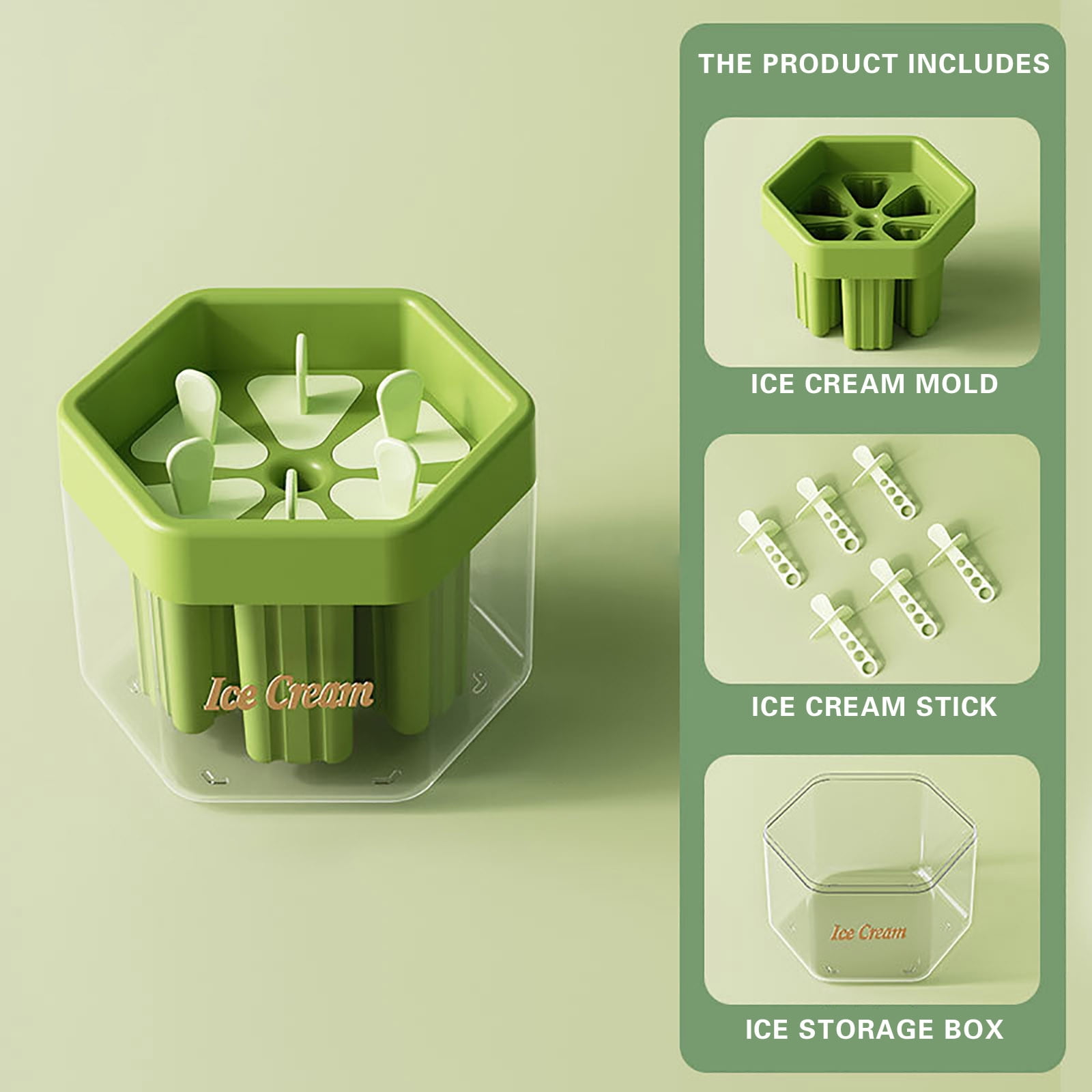 Ice Cream Pop It, Pop It Ice Cream, Diy Ice Cream Home Homemade Tool ...