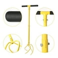 BARAYSTUS Long Handle Manual Handheld Garden Tiller & Cultivator for ...