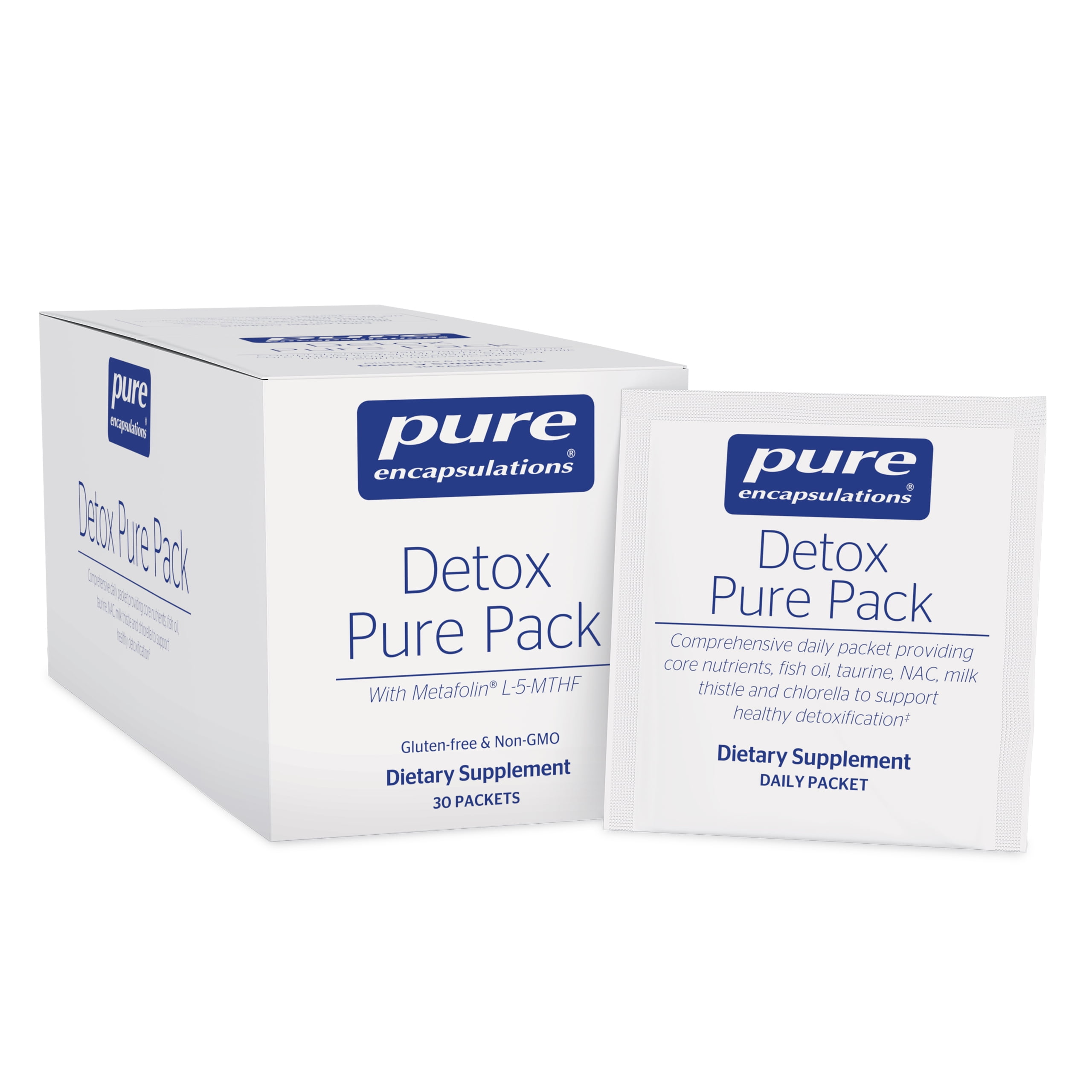 Pure Encapsulations - Detox Pure Pack - Daily Packet With Metafolin L-5 ...