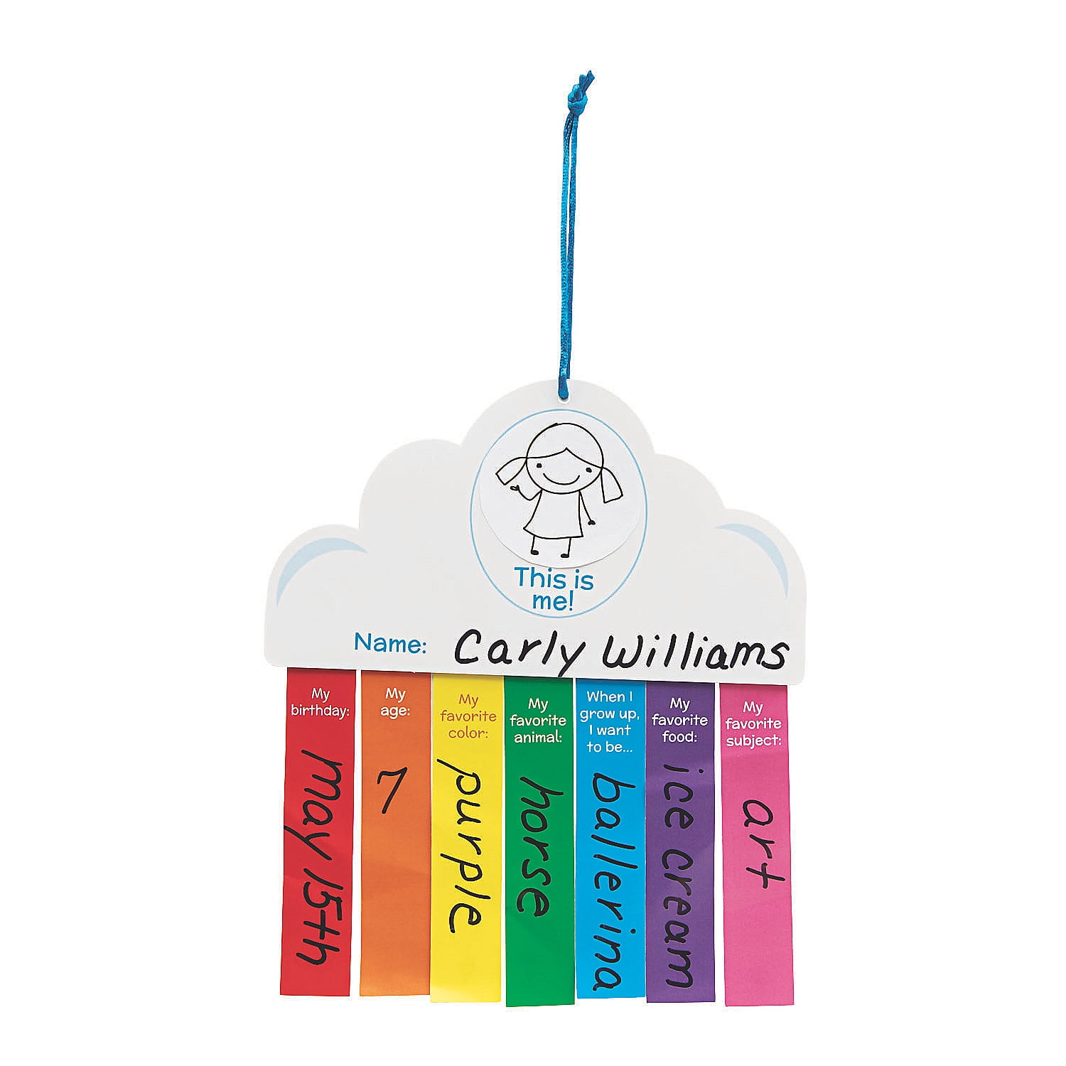 All About Me Rainbow Craft Kit, Makes 12, Craft Kits, Party Supplies ...