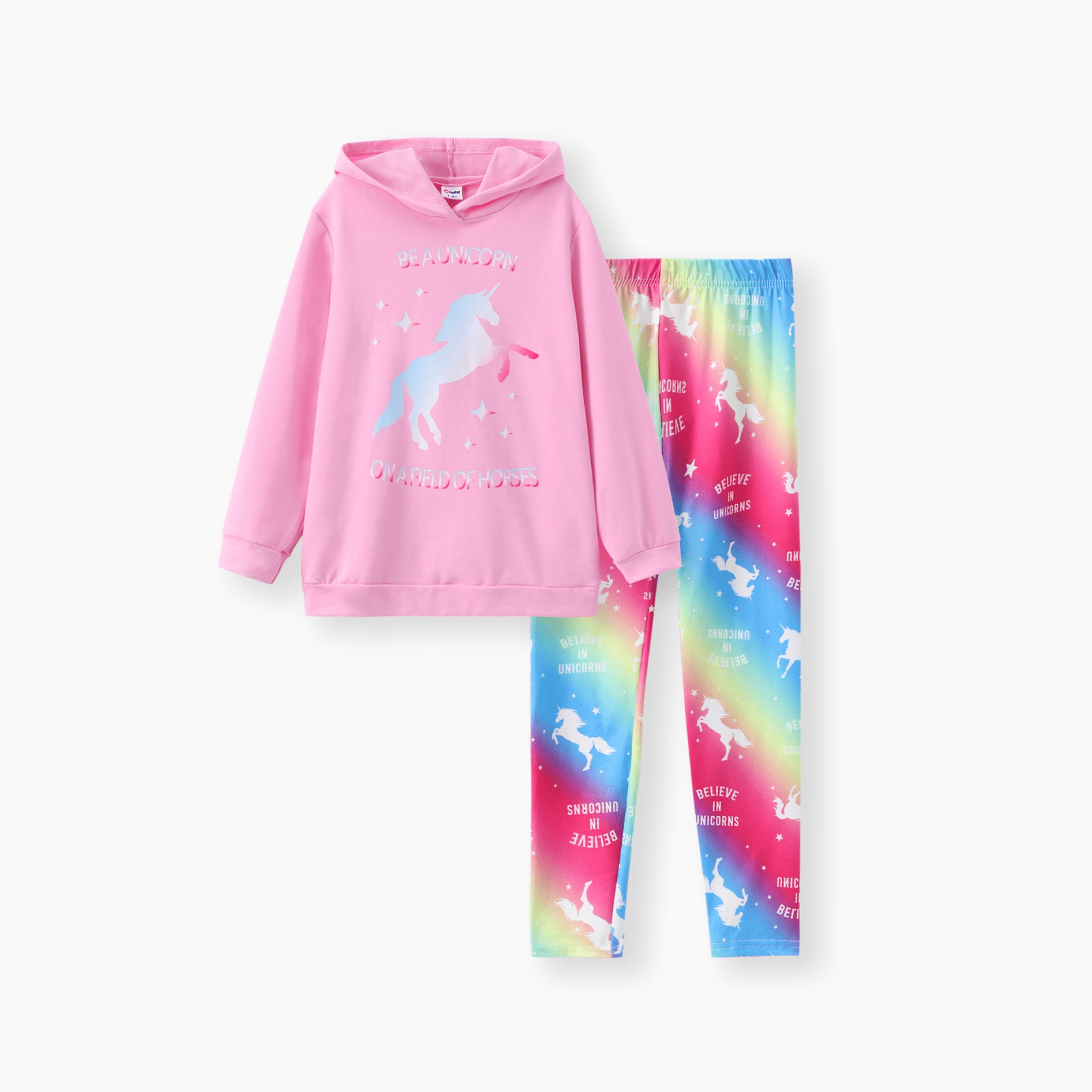 Click here for Patpat Girls 2 Pieces Outfit Set Pink Unicorn Hood... prices