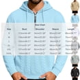 Men's Cable Knit Quarter Zipper Hoodie, Long Sleeve Textured Casual ...