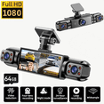 3/4 Channel Car Dash Cam HD Driving Recorder, Front 1080P + Rear/Left ...