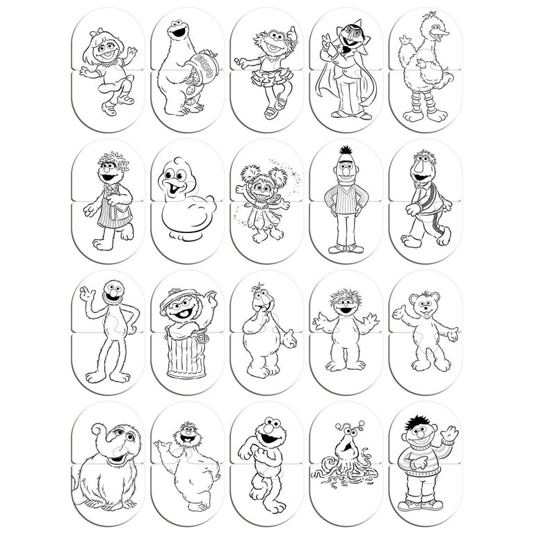 Sesame Street Elmo Matching Activity Page Free Printable, 60% OFF