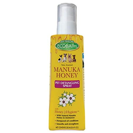 Natural Manuka Honey Pet Coat Detangling Spray Dog & Cat Natural ...