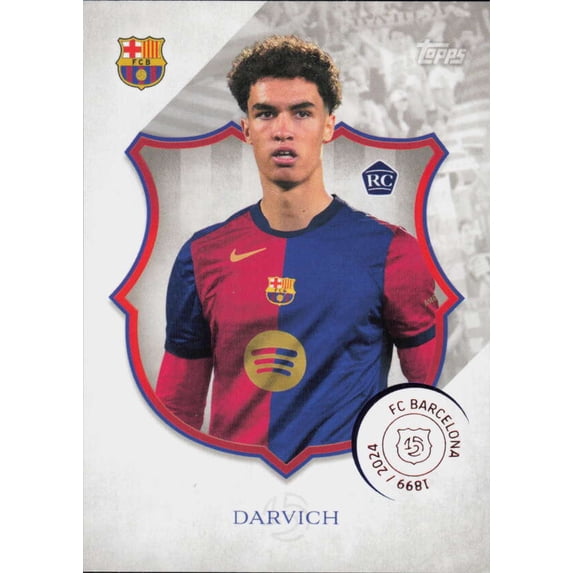 2024-25 TOPPS FC BARCELONA 125 YEARS ANNIVERSARY #6 NOAH DARVICH RC FC ...