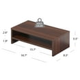FITUEYES Computer Monitor Stand Clamp Desk TV Shelf Risers 16.7 inch 2 ...