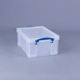 Really Useful Box 9L Plastic Storage Container with Snap Lid & Clip ...