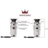 Waste King L-1001 Garbage Disposal, 1/2 HP with Power Cord - Walmart.com