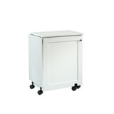 Sauder Rolling Sewing Cart with Storage, White Finish - Walmart.com
