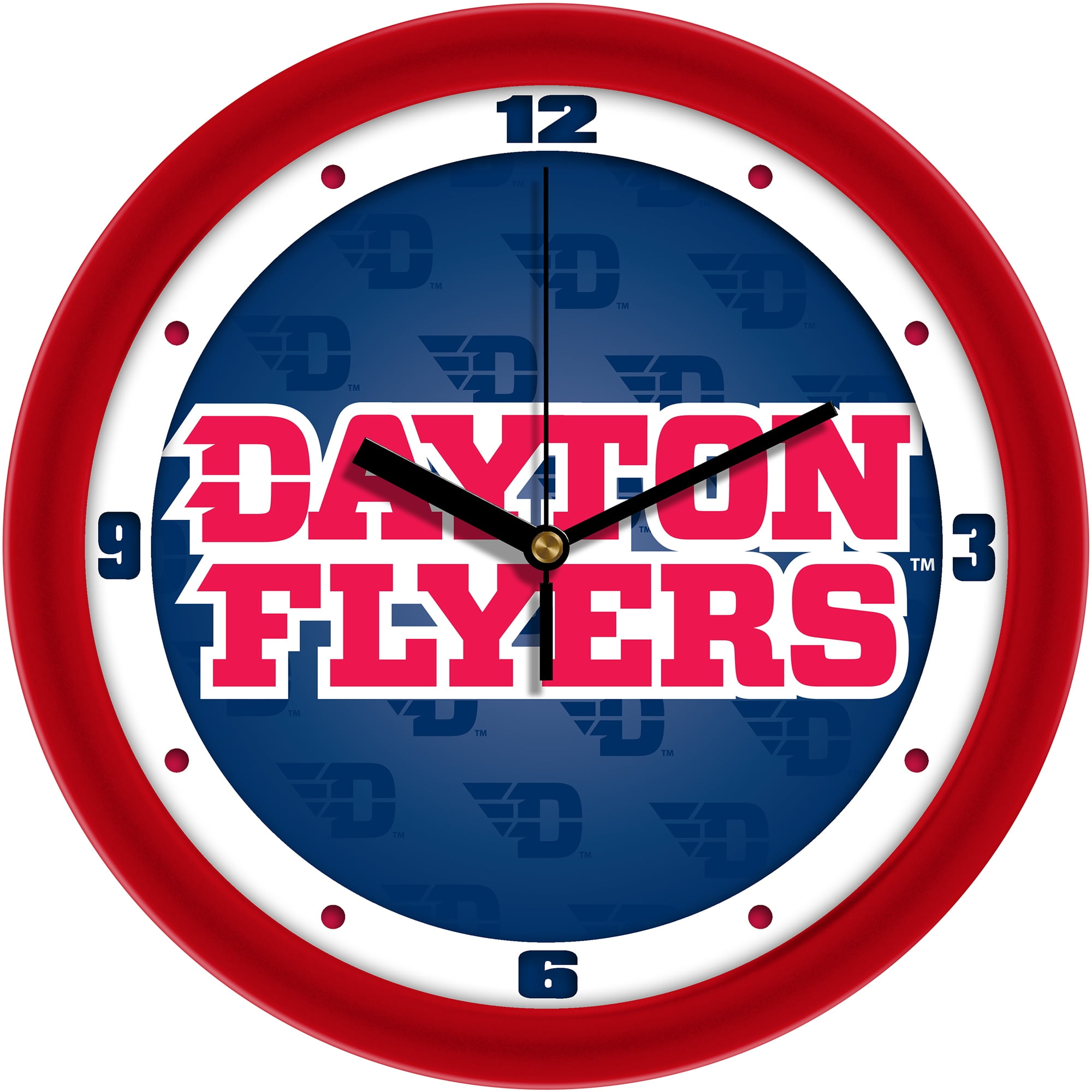 Dayton Flyers 11.5'' Suntime Premium Glass Face Dimension Wall Clock ...