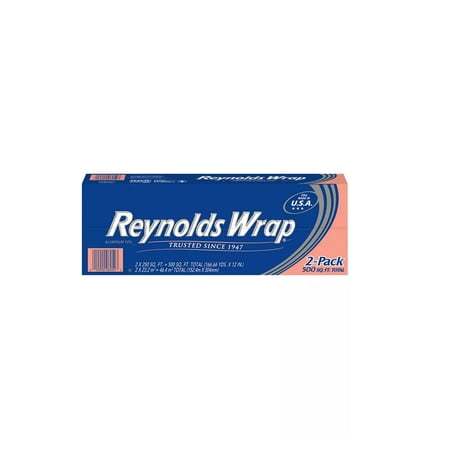 Reynolds Wrap Standard Aluminum Foil, 250 Sq. ft, 2 ct. | Walmart Canada