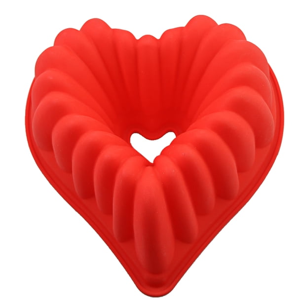 Hollow Heart Silicone Mold Wedding DIY Making Cake Home Hotel Bar ...