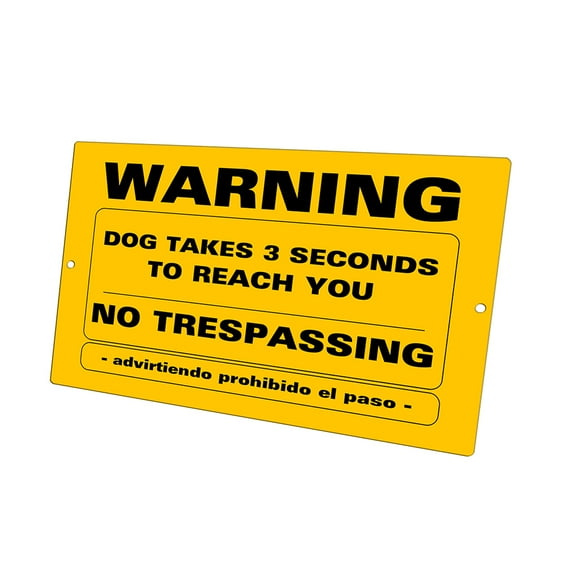 Keep Dog Off Lawn Sign